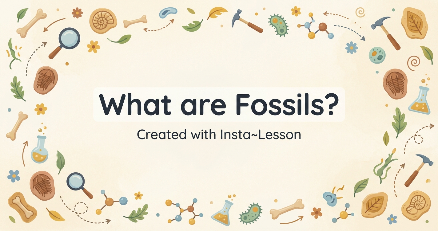 What Are Fossils? Lesson Plan for Grade 2nd Grade | Free Science Lesson