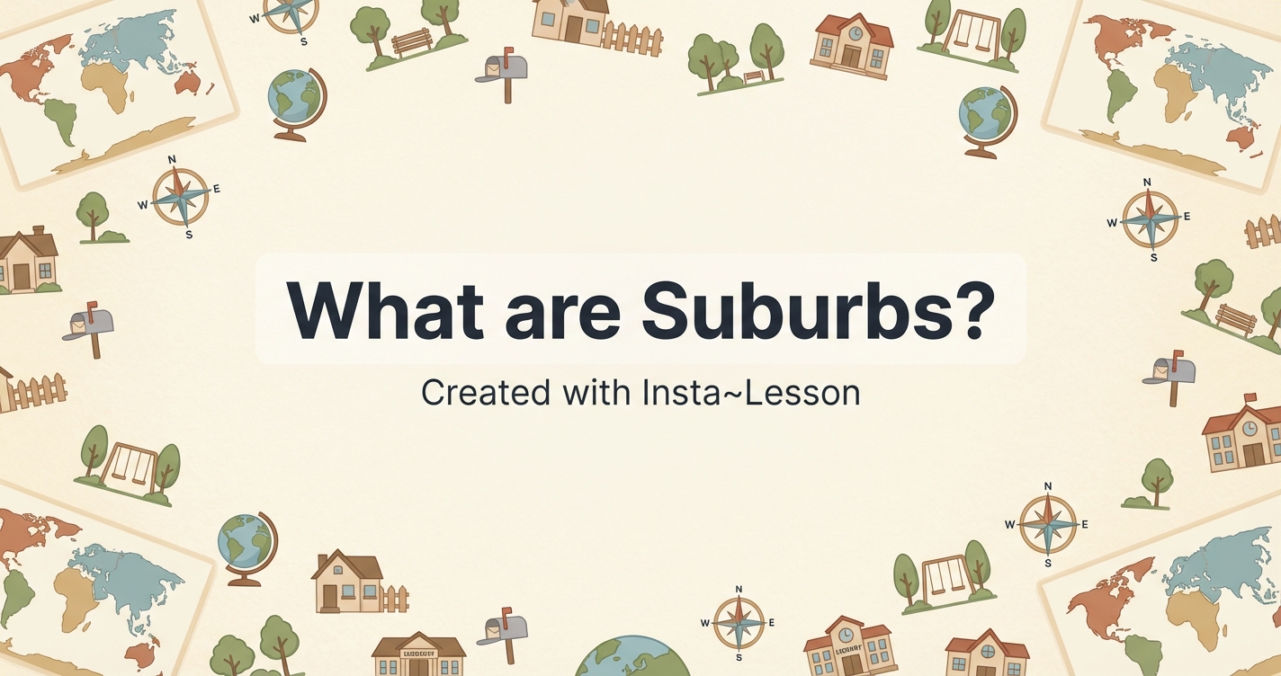 What Are Suburbs? Lesson Plan for Grade 2nd Grade | Free Social Studies ...