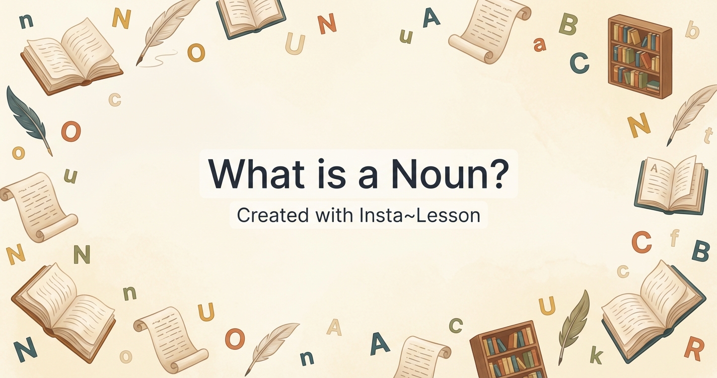 What Is A Noun? Lesson Plan for Grade 4th Grade | Free ELA Lesson