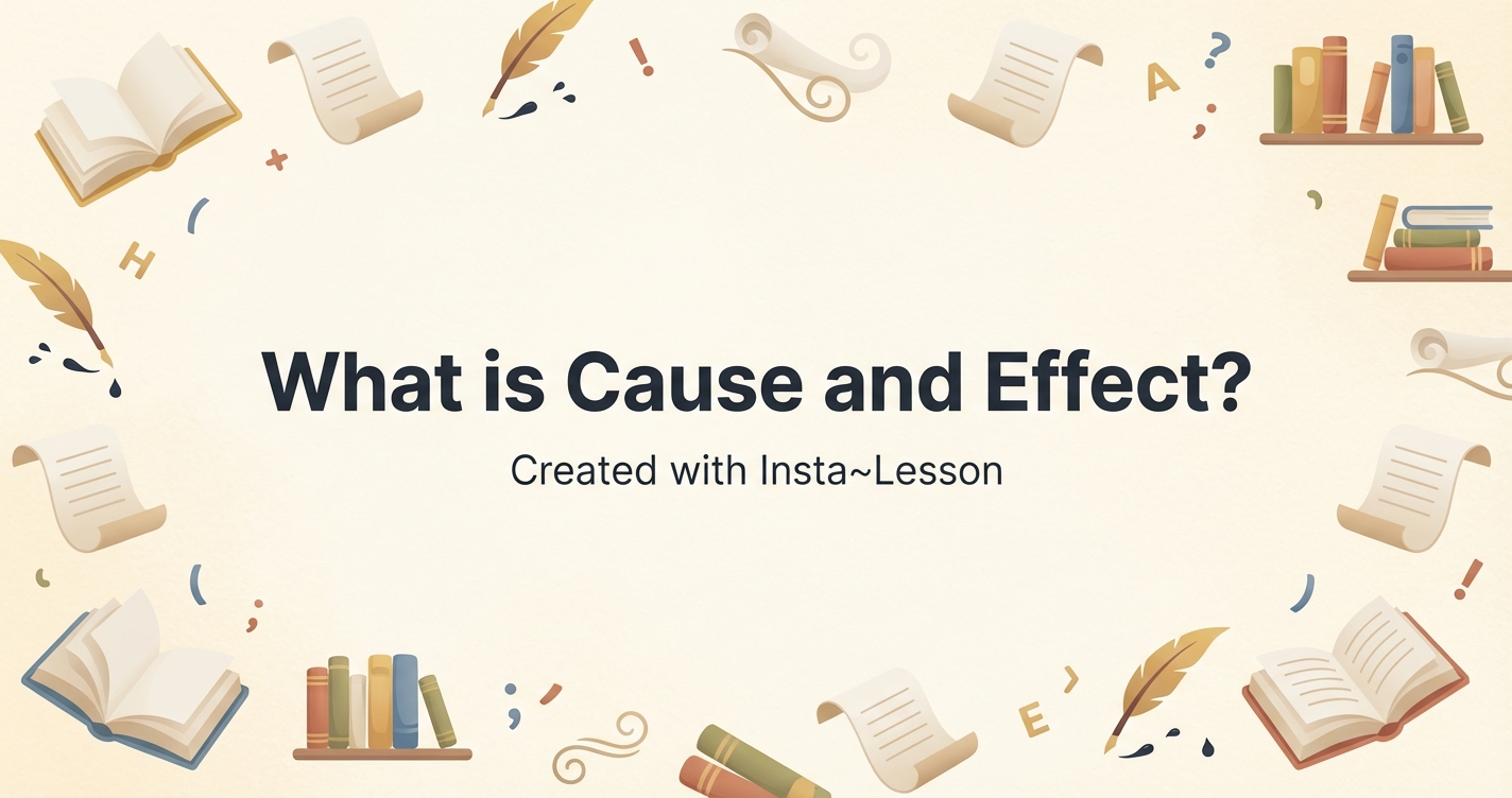 What Is Cause And Effect? Lesson Plan for Grade 3rd Grade | Free ELA Lesson