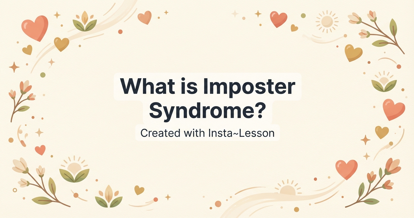 What Is Imposter Syndrome? Lesson Plan for Grade 12th Grade | Free ...