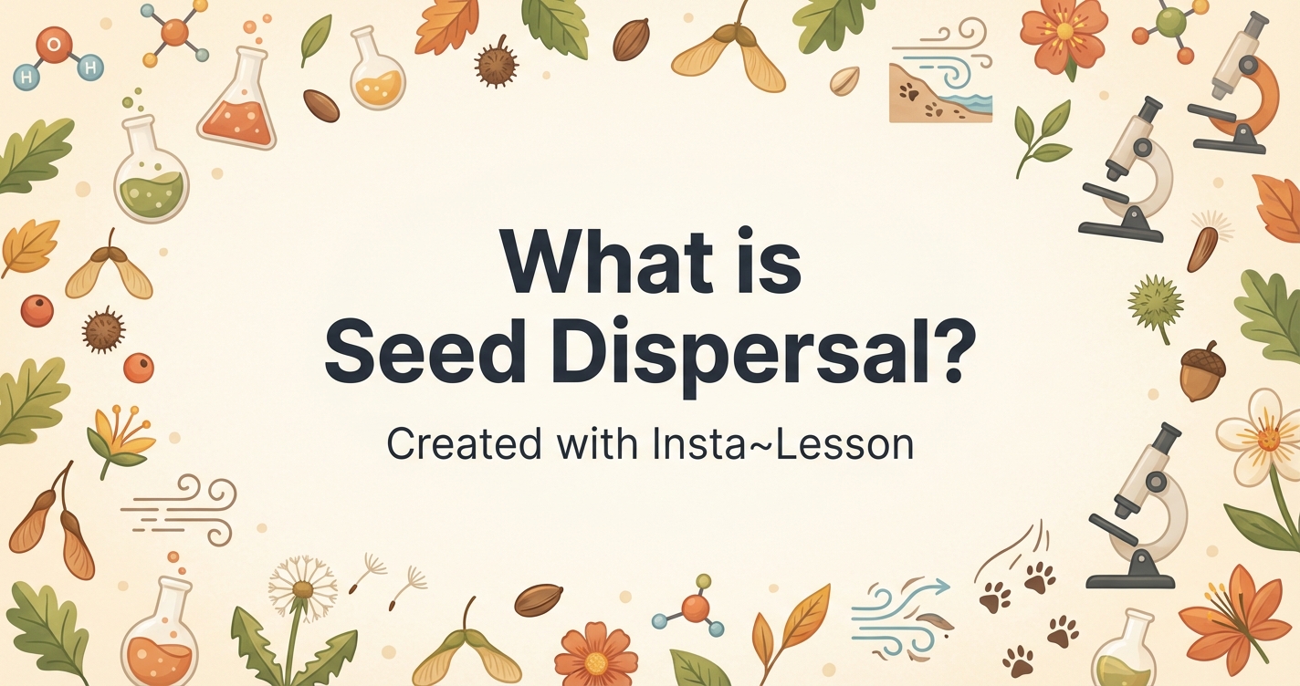 What Is Seed Dispersal? Lesson Plan for Grade 5th Grade | Free Science ...