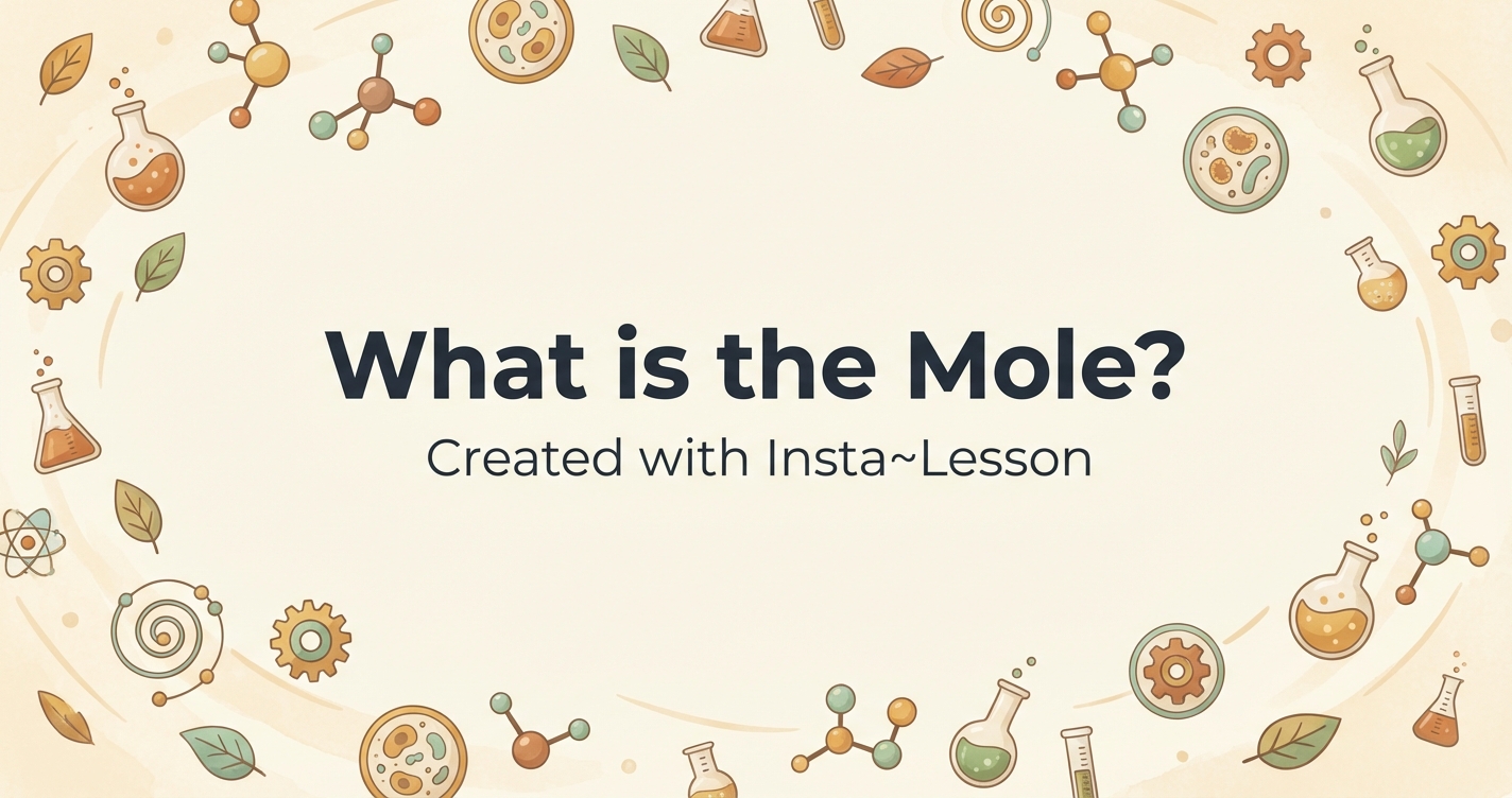 What Is The Mole? Lesson Plan for Grade 10th Grade | Free Science Lesson