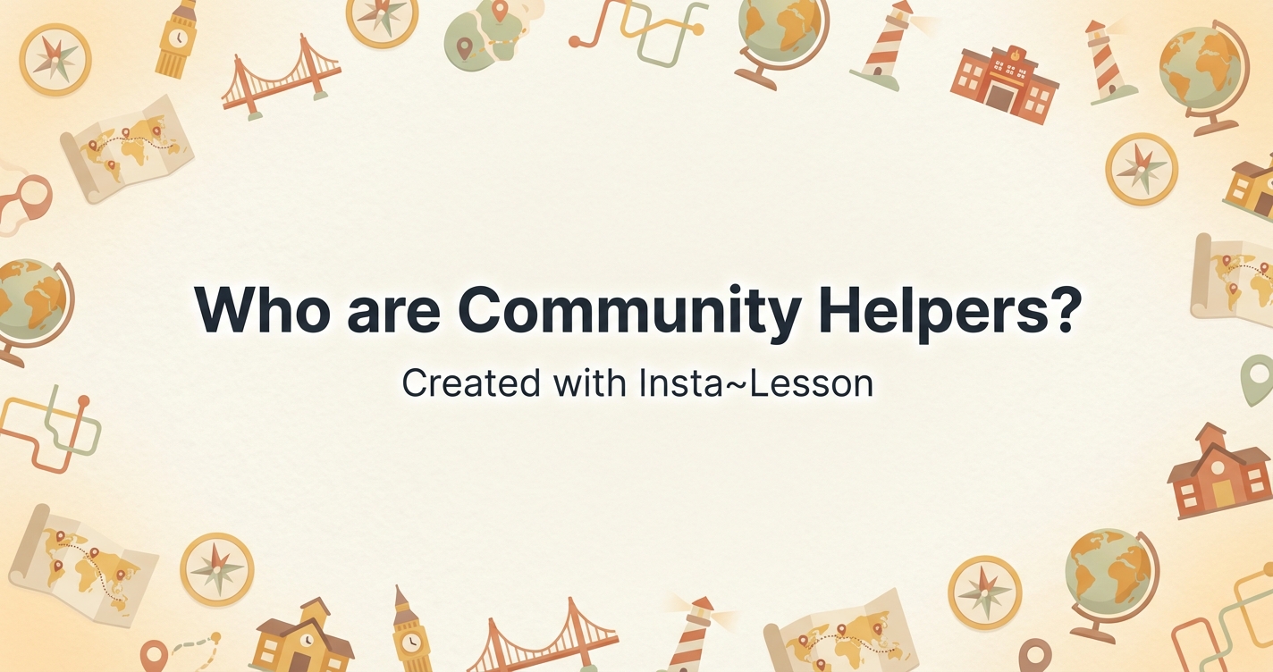 Who Are Community Helpers? Lesson Plan for Kindergarten | Free Social ...