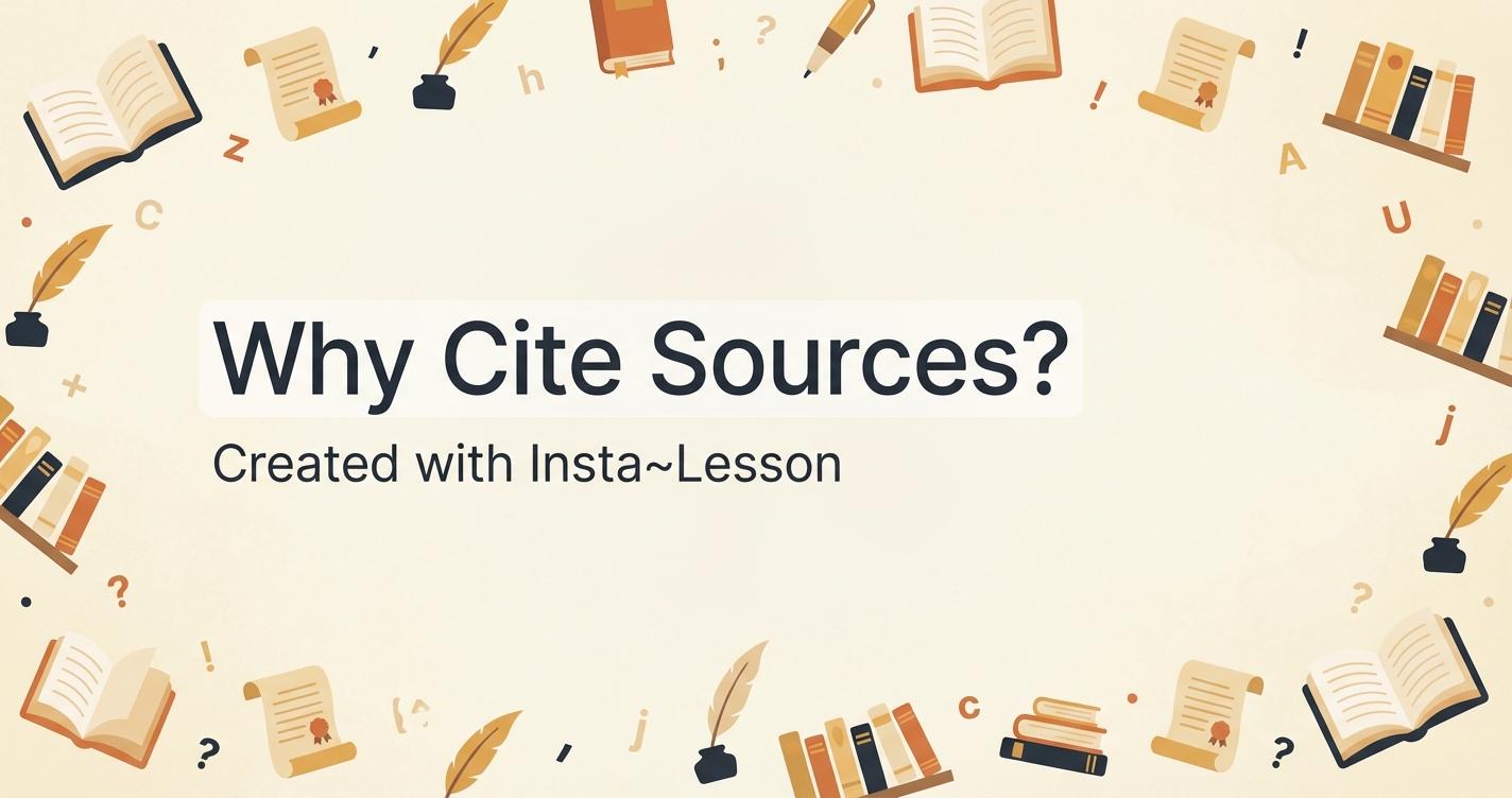 Why Cite Sources? Lesson Plan for Grade 11th Grade | Free ELA Lesson