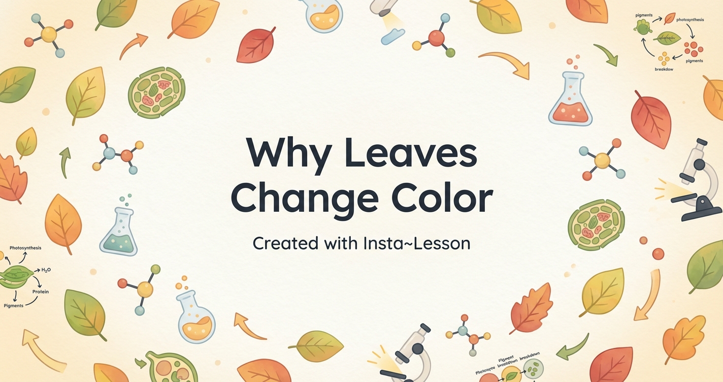 Why Leaves Change Color Lesson Plan for Grade 2nd Grade | Free Science ...