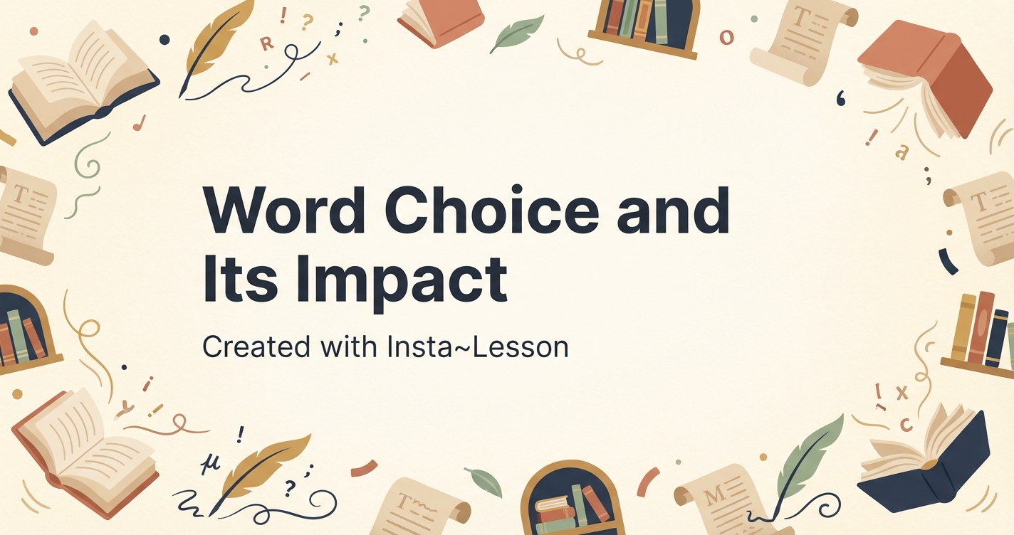 Word Choice And Its Impact Lesson Plan for Grade 7th Grade | Free ELA ...