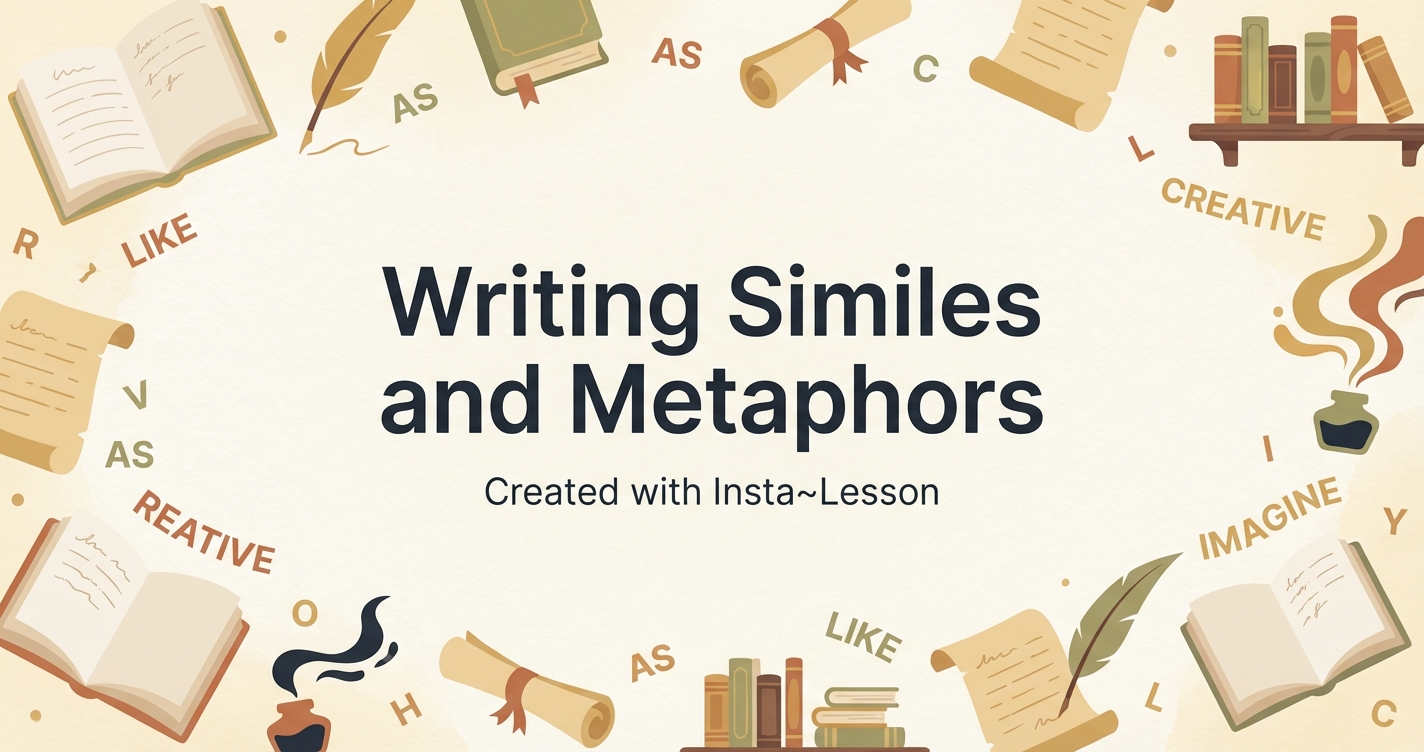 Writing Similes And Metaphors Lesson Plan for Grade 5th Grade | Free ...