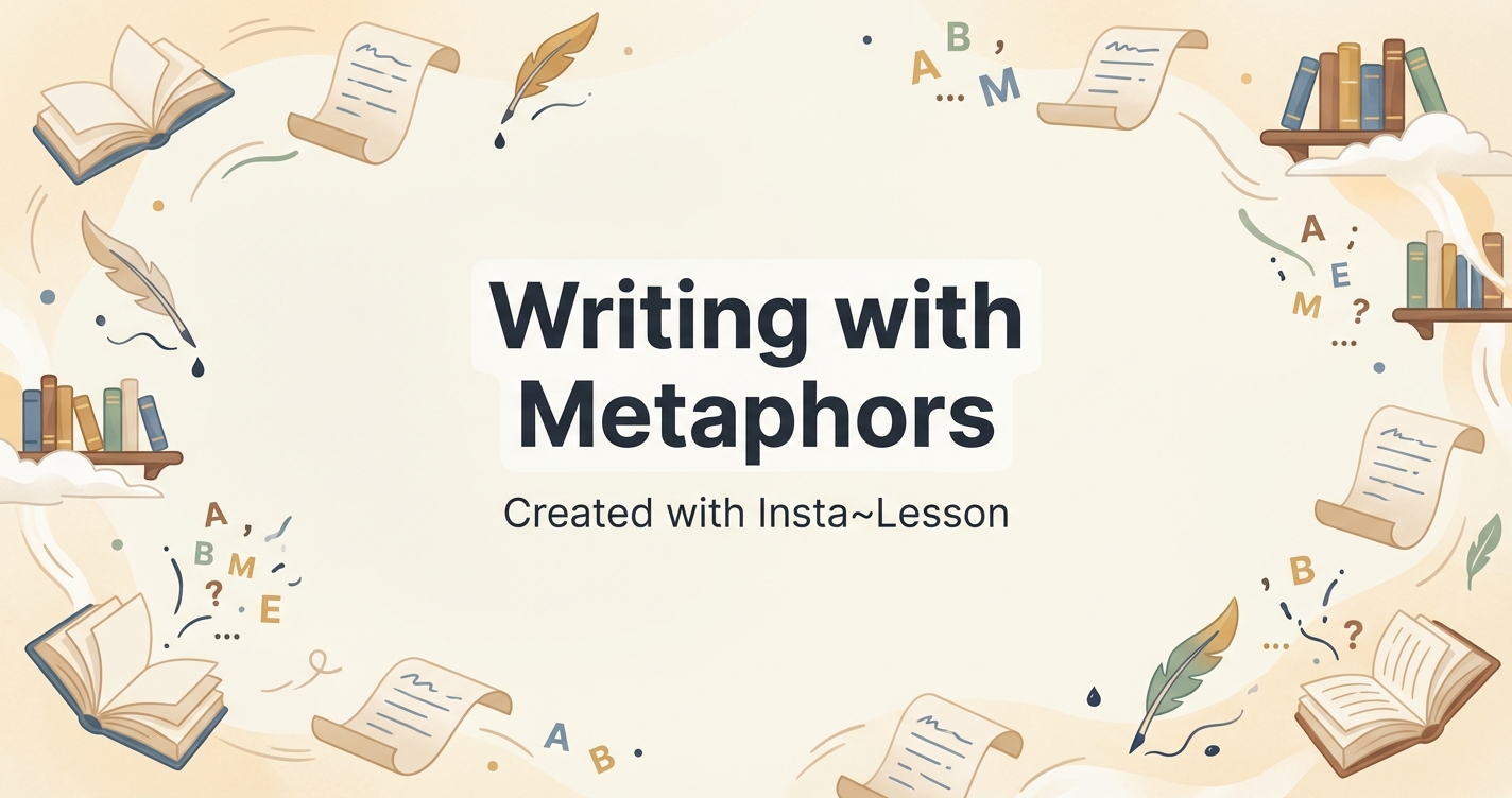 Writing With Metaphors Lesson Plan for Grade 12th Grade | Free ELA Lesson